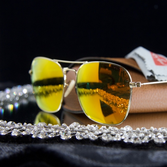 Ray-Ban | Accessories | Ray Ban Malibu Sunset Caravan On Gold Frame ...